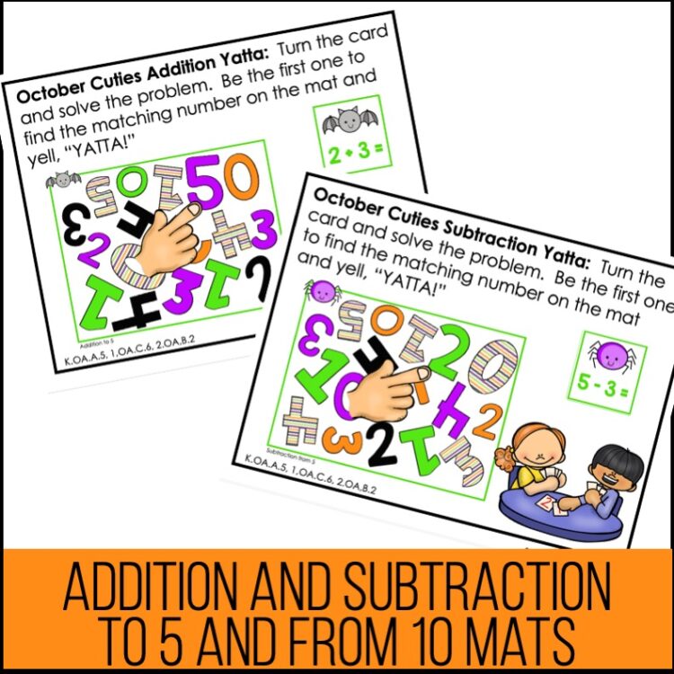 Addition, Subtraction Fluency Game - Yatta - October - Differentiated ...