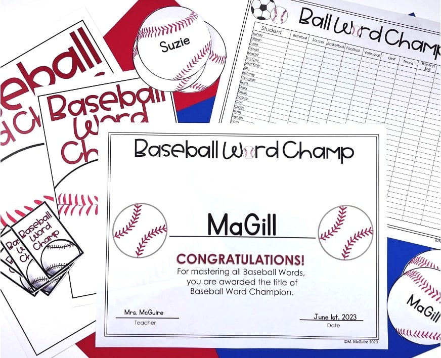 How To Motivate Students Using Ball Words as Sight Words and The ...
