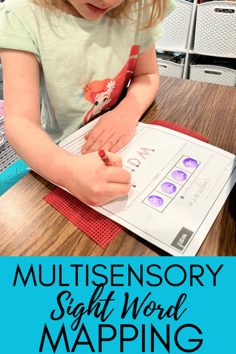 Multisensory Word Mapping - Differentiated Kindergarten